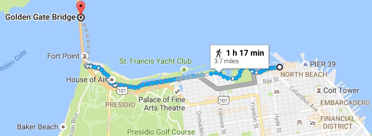 Golden Gate Bridge Location